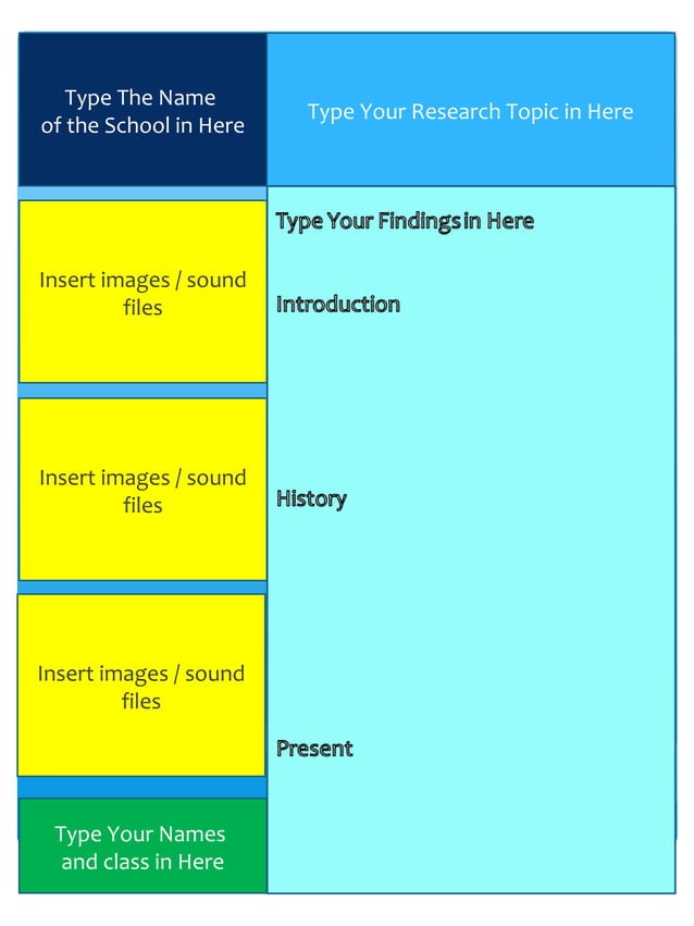 E poster template portrait | PPT