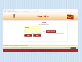 E post office system | PPT
