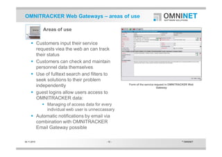 OMNITRACKER Core Components | PPT