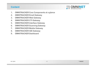 OMNITRACKER Core Components | PPT