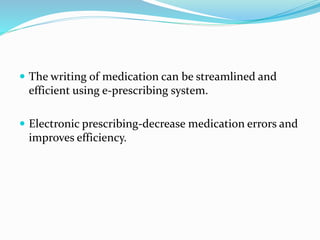 E prescribing | PPTX