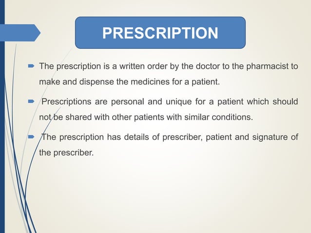 Paper Prescription and E-Prescription | PPT