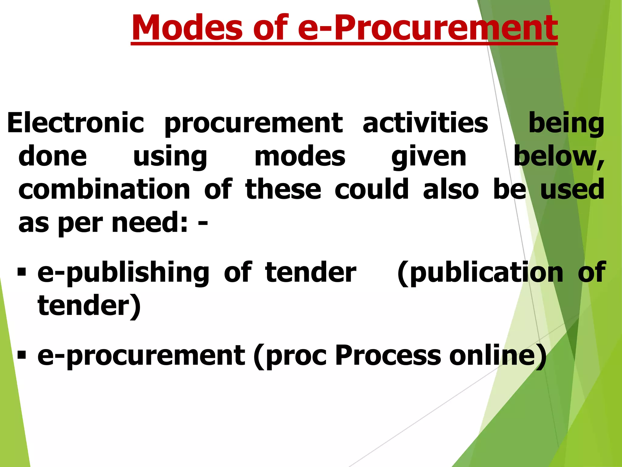 e-Procurement in Indian Government | PPTX