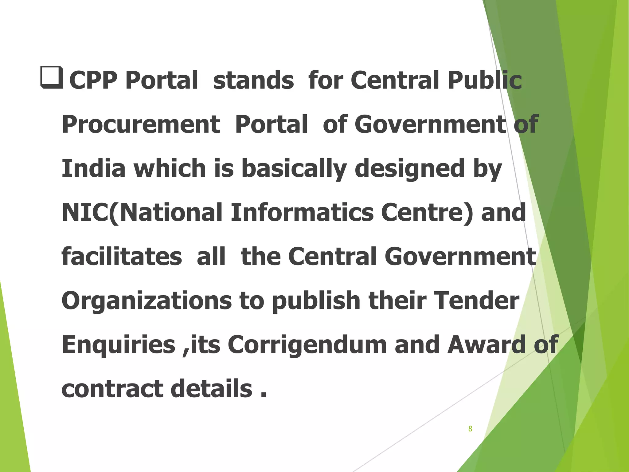 e-Procurement in Indian Government | PPTX