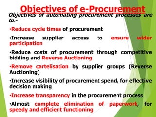 e-Procurement in Indian Government | PPTX
