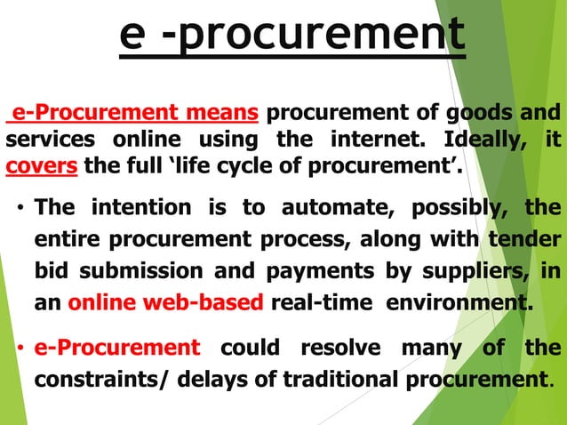 e-Procurement in Indian Government | PPTX