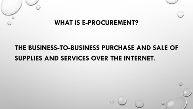 E-Procurement and Process of E-Procurement | PPT