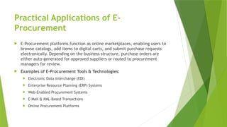 E-Procurement Procurement Lifecyle made easy | PPTX
