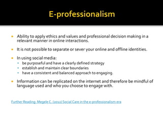 e-Professionalism and the rise of e-Services | PPSX