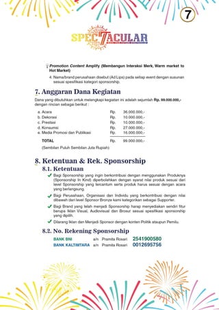 Proposal Sponsorship Event School Graduation | PDF