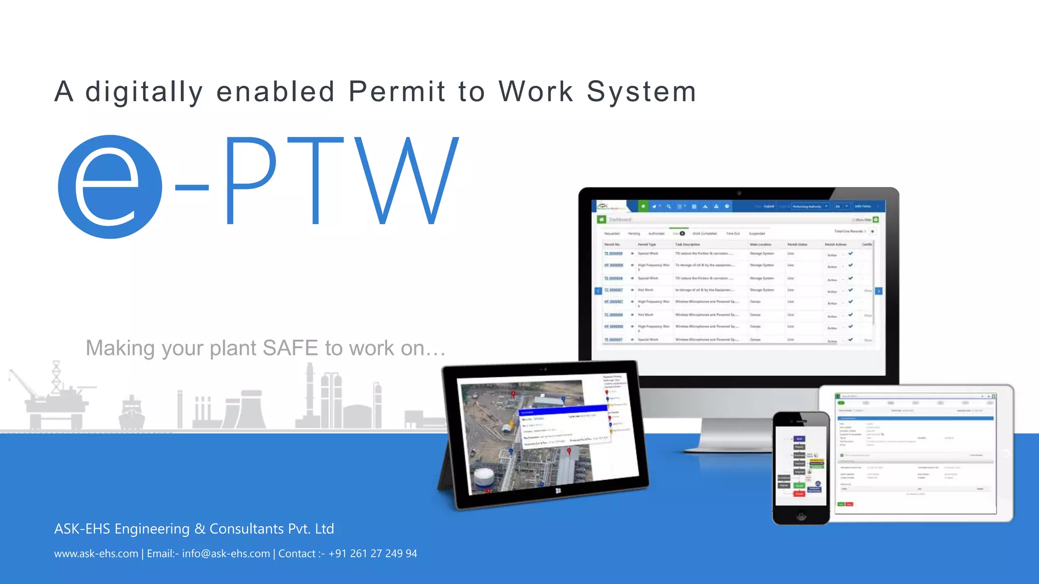 Digitizing Your PTW (Permit to Work) Process | e-PTW Software | ASK-EHS | PPTX