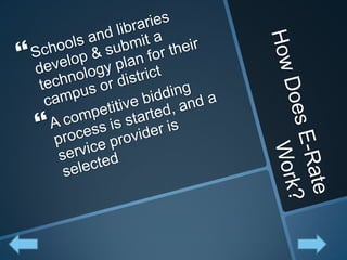 E rate | PPTX | Technology & Computing