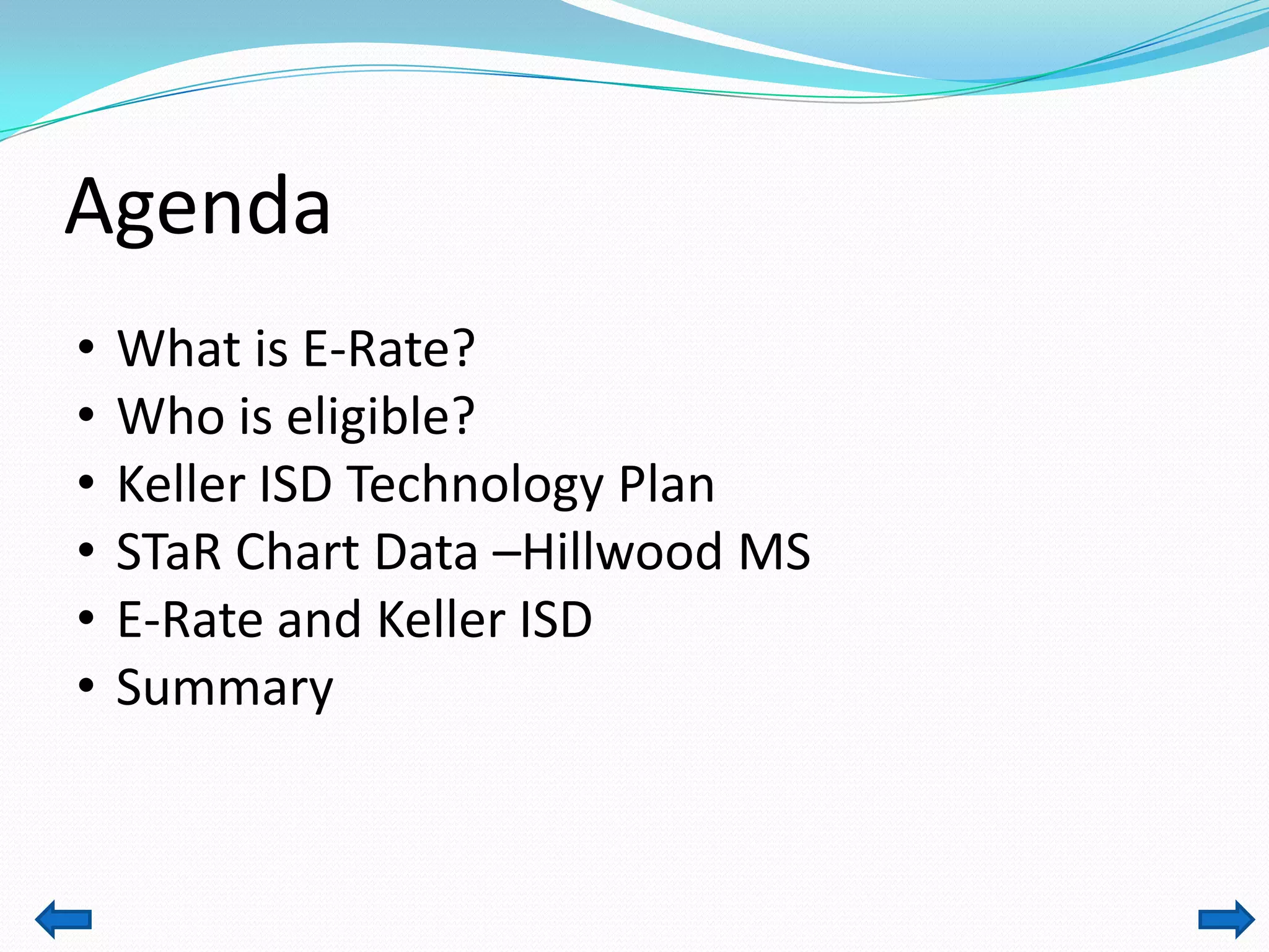 E rate and tech plan presentation | PPT