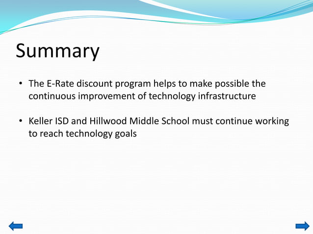 E rate and tech plan presentation | PPT