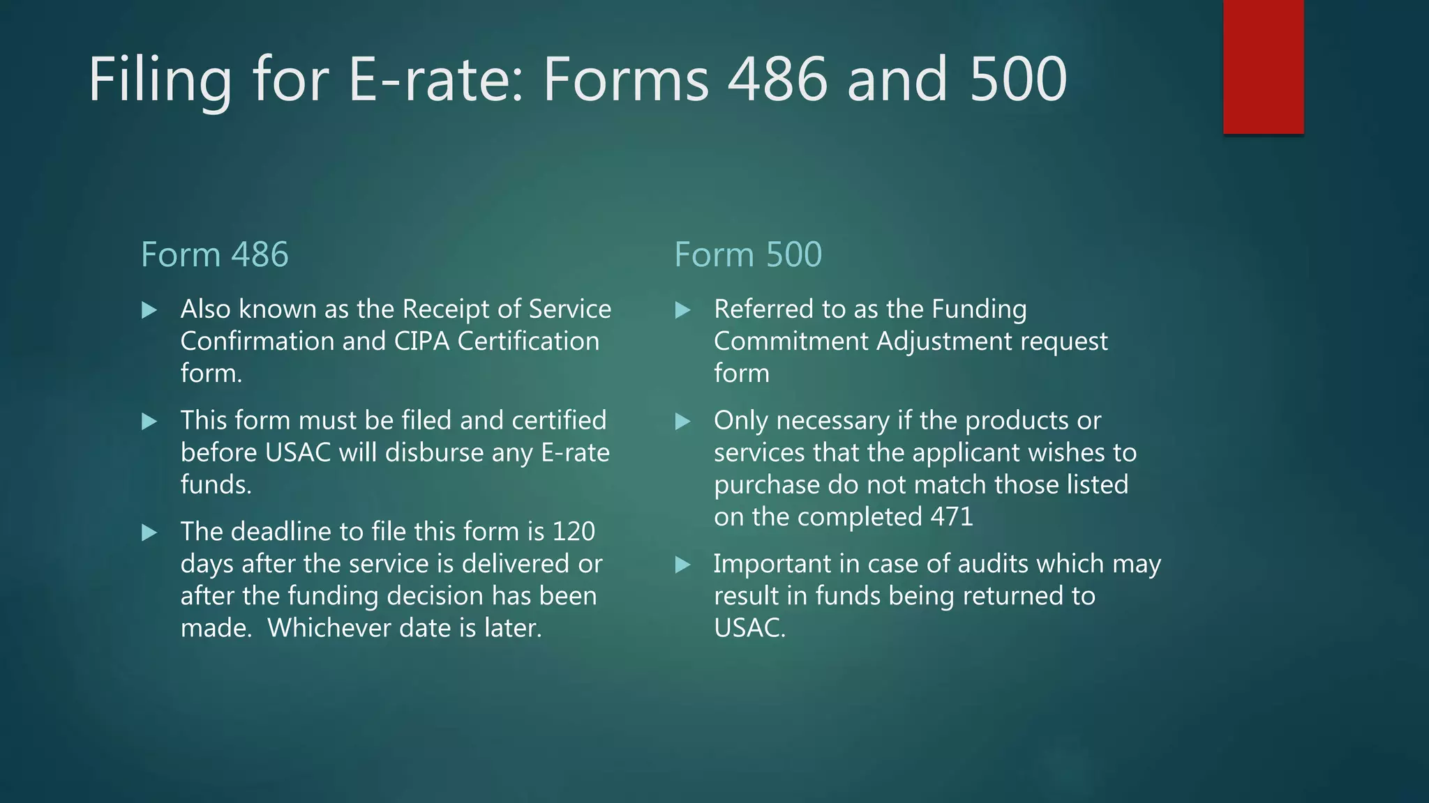 E rate Explained - 2015 | PPT