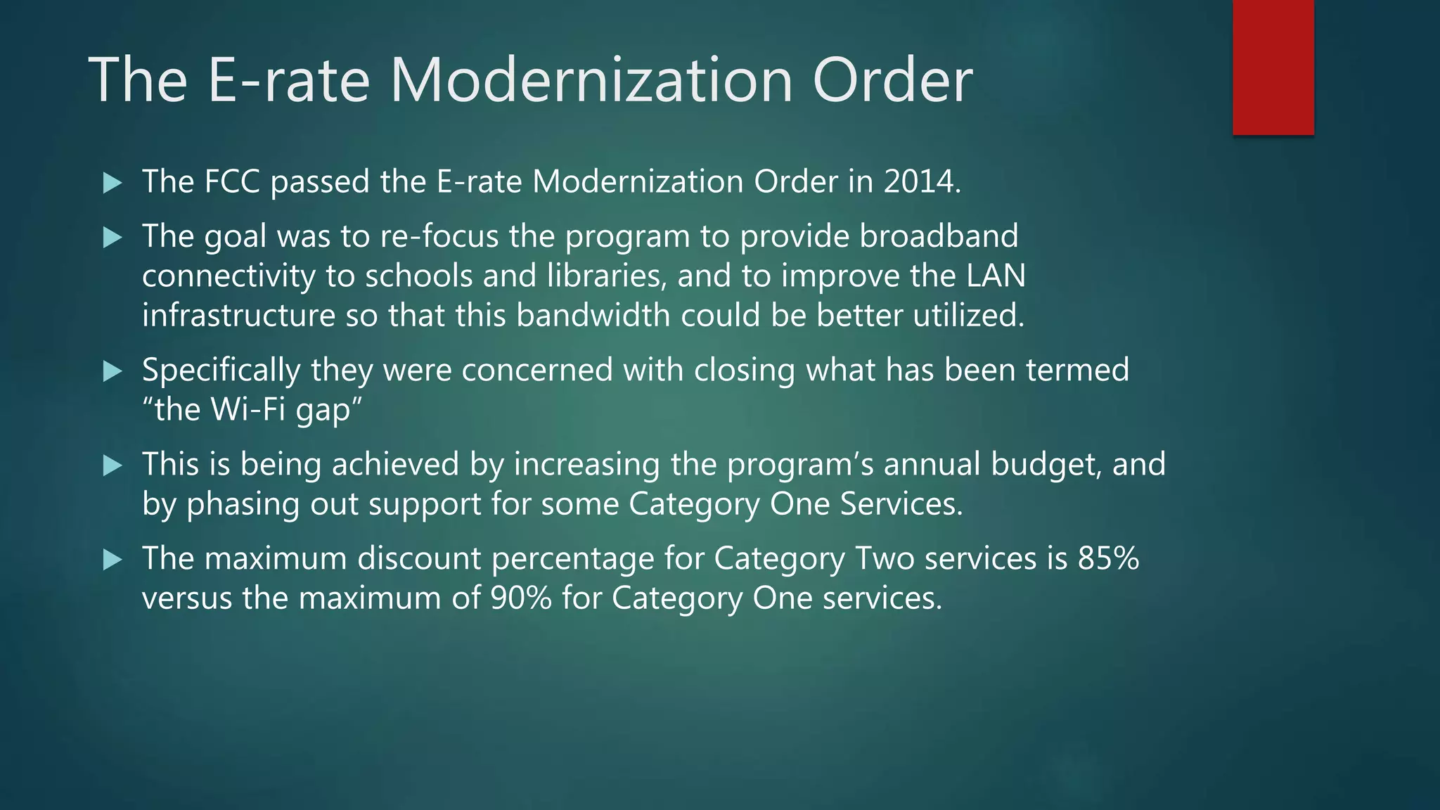 E rate Explained - 2015 | PPT