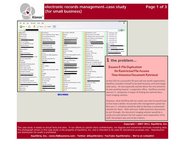 Electronic Records Management in Small Businesses – A Case Study | PPT