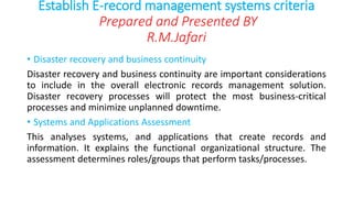 The Electronic-record management practice | PPTX