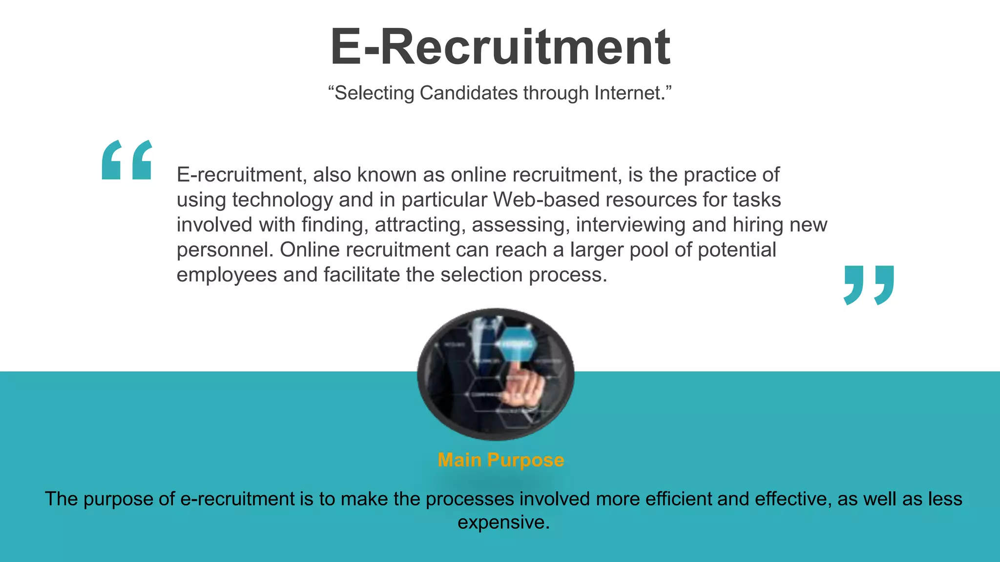 e-recruitment or Online Recruitment PPT 2019 | PPTX
