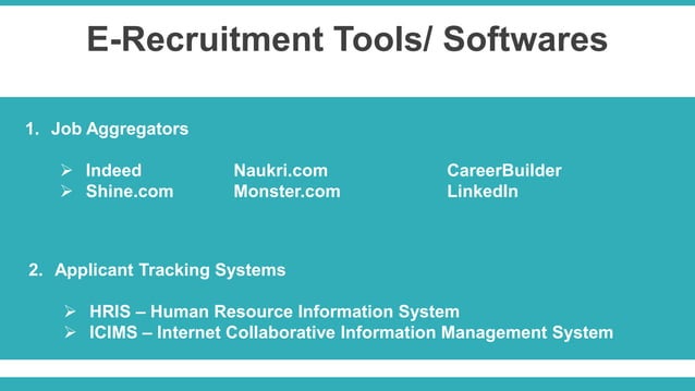 e-recruitment or Online Recruitment PPT 2019 | PPTX
