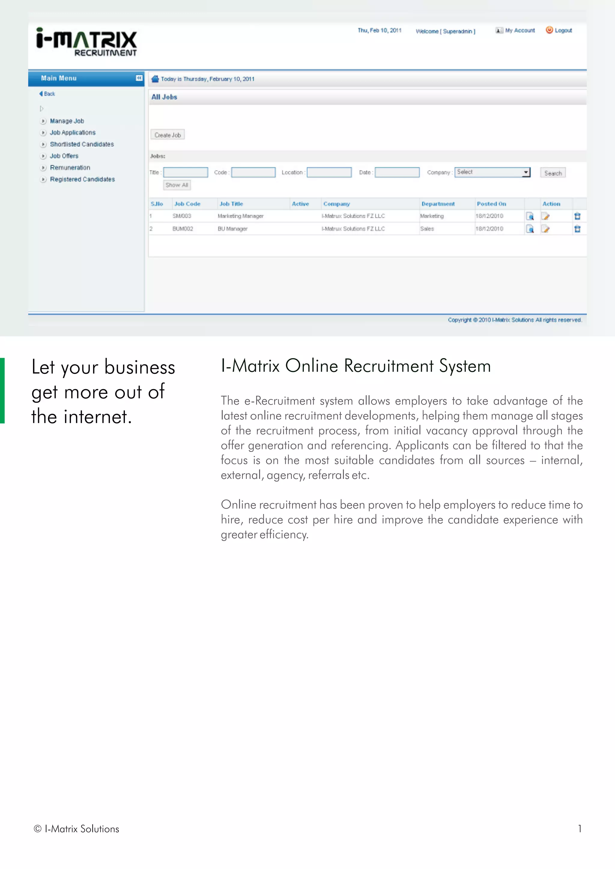 E recruitment system | PDF