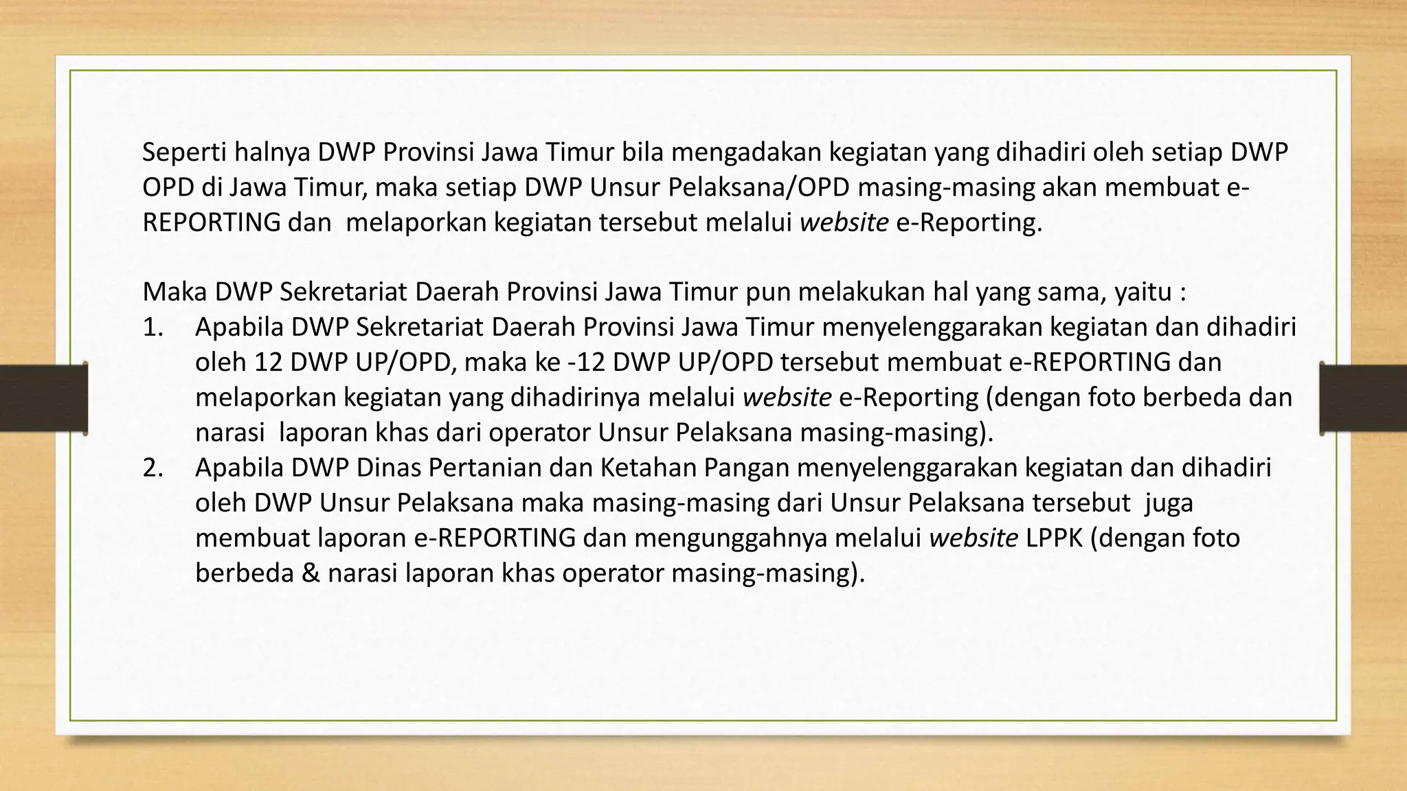 Penerapan AI Pada Indeks Penulisan e-Reporting | PPTX