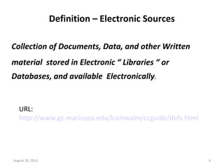 E resources on social science & humanitie | PPT