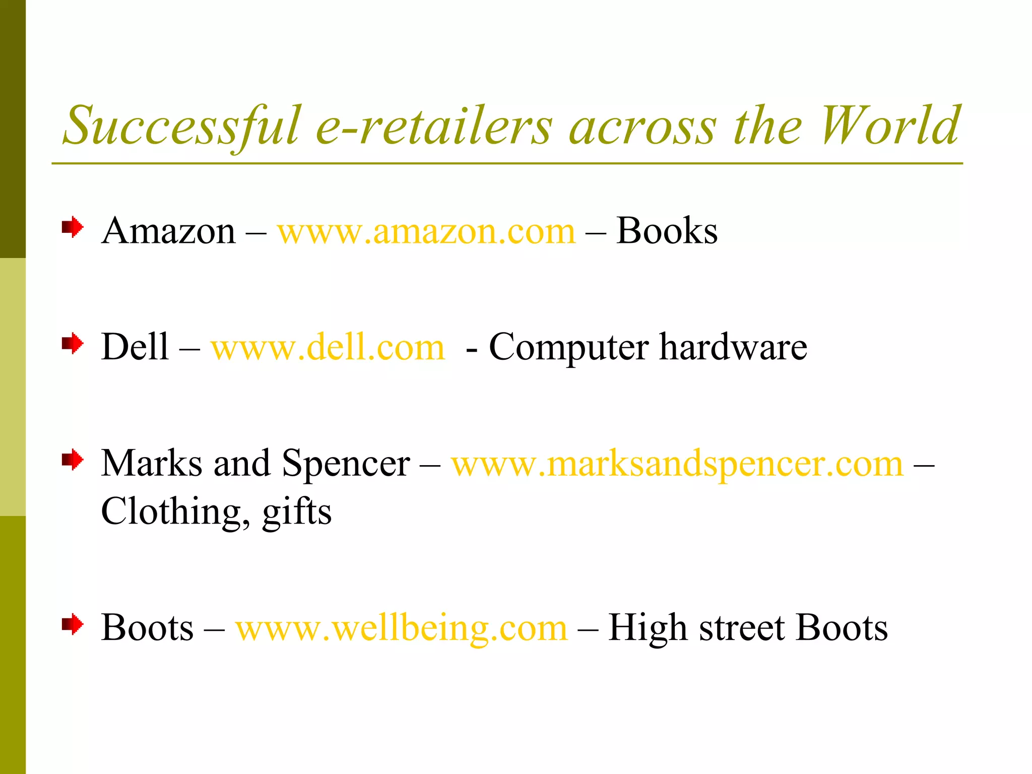 E retailing | PPT