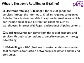 E retailing | PPTX