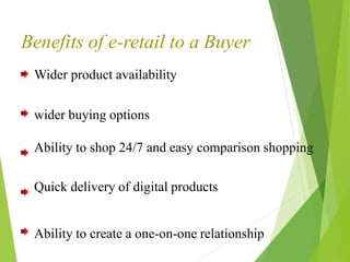 E retailing by shohrab | PPT