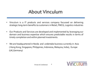 Vinculum E-Retail Product Suite for Retailers and E-commerce Vendors | PDF
