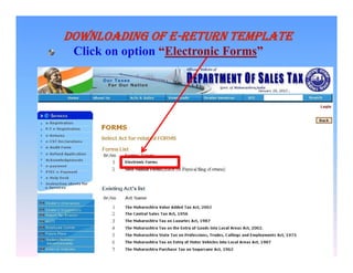 e-Return & e-Payment under MVAT Act | PPT