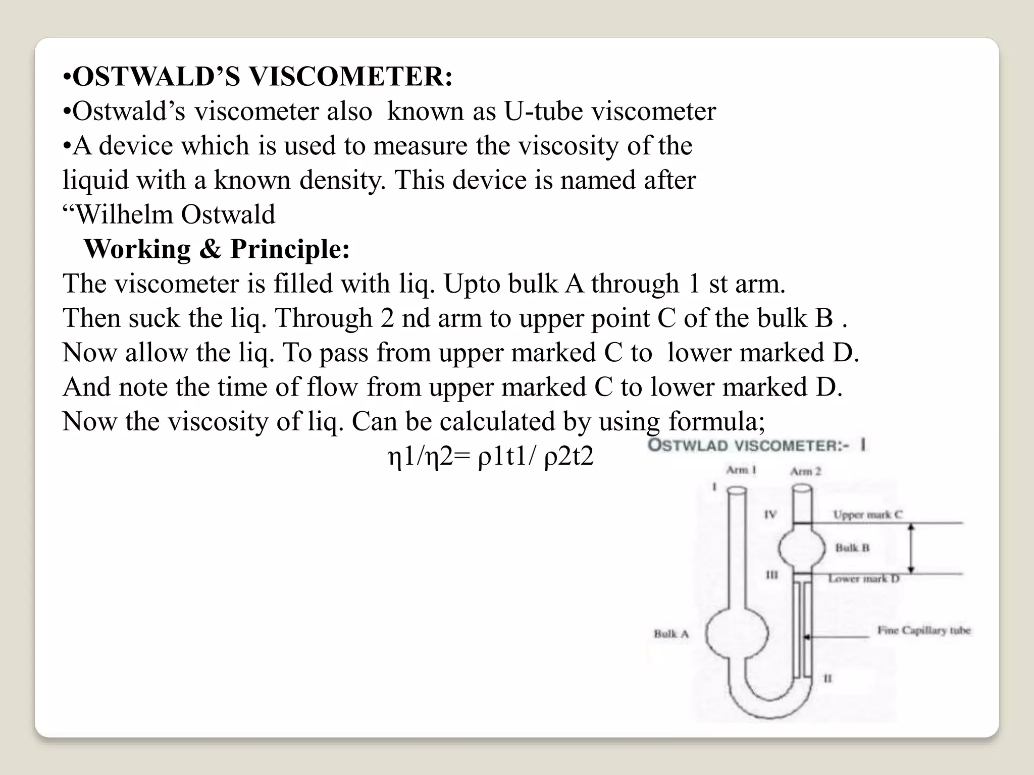 Determination of viscosity | PDF
