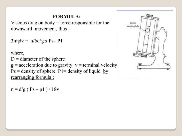 Determination of viscosity | PDF