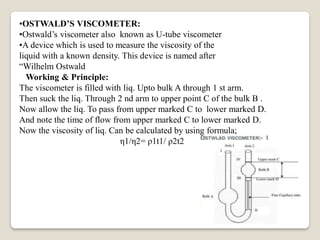 Determination of viscosity | PDF