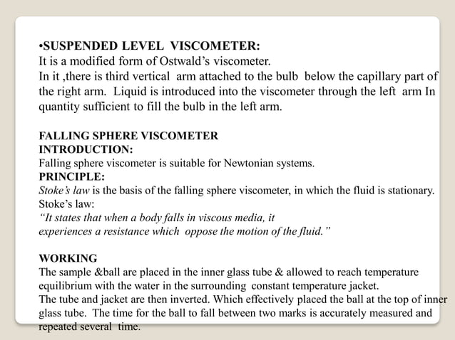 Determination of viscosity | PDF