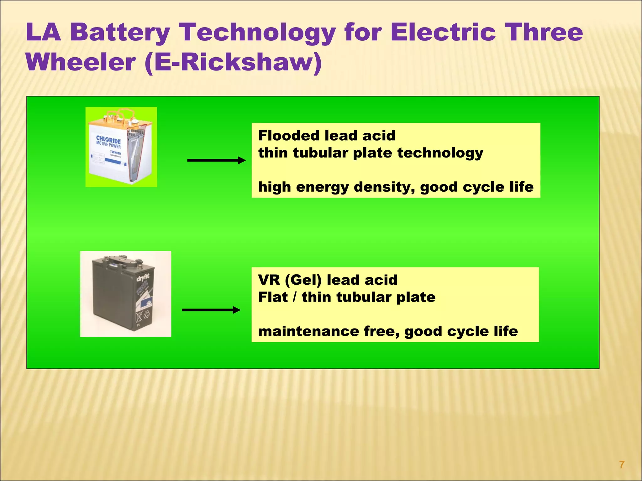 E Rickshaw battery system | PPT