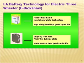 E Rickshaw battery system | PPT
