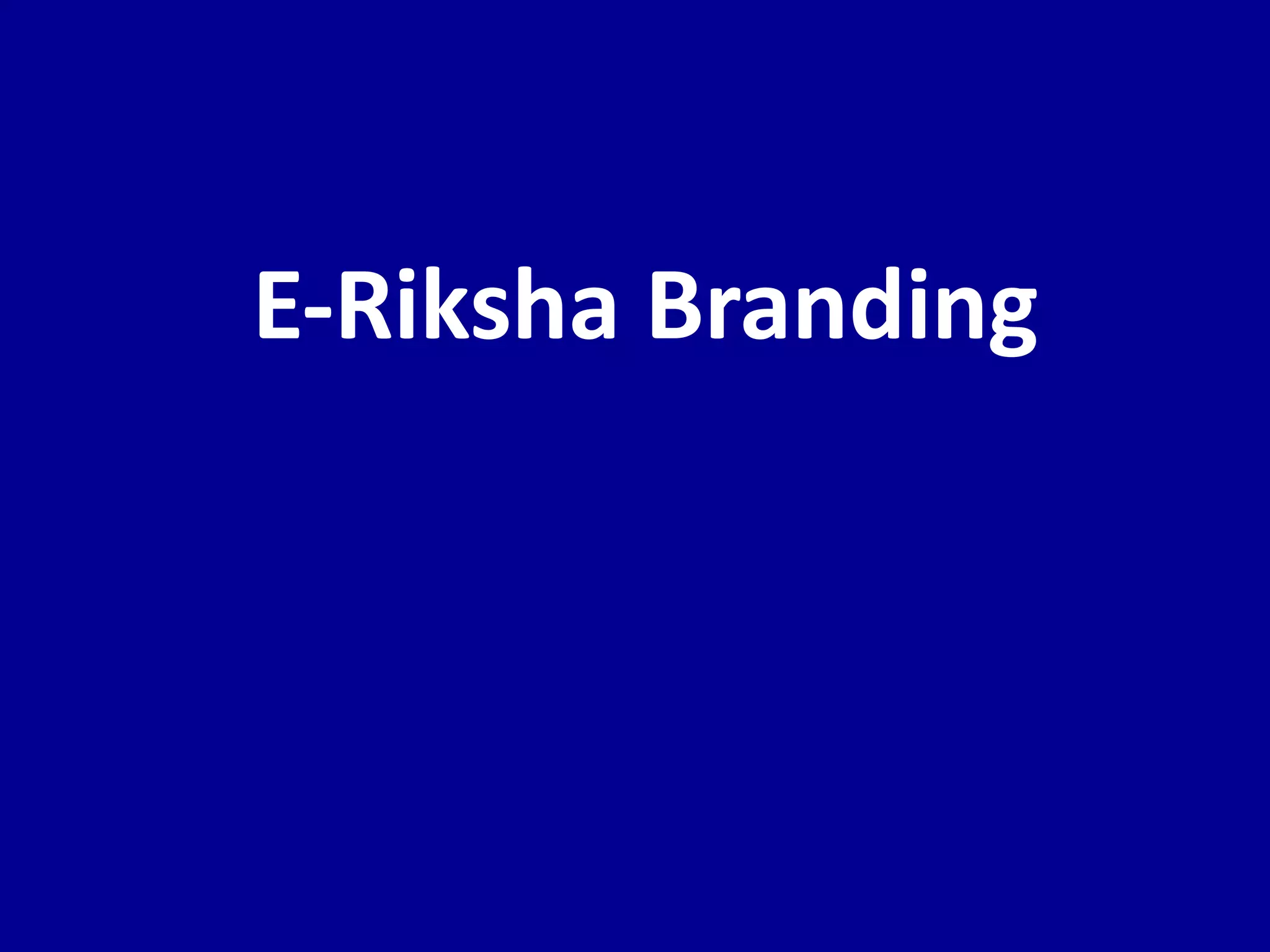 E rickshaw branding in delhi ncr | PDF