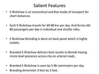 E rickshaw branding in delhi ncr | PDF