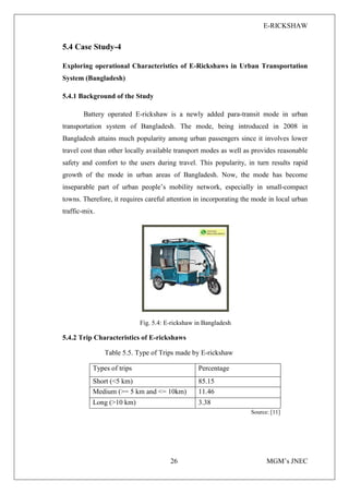E Rickshaw Seminar Report | PDF