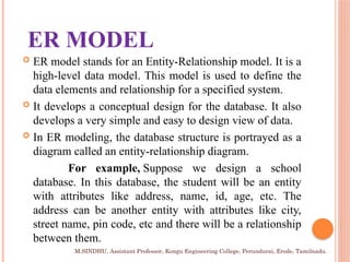 Entity-Relationship Model in Database Technology | PPTX