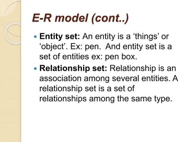 E-R model unit(Iv) | PPT