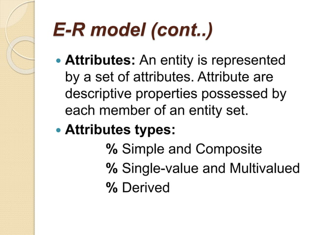 E-R model unit(Iv) | PPT