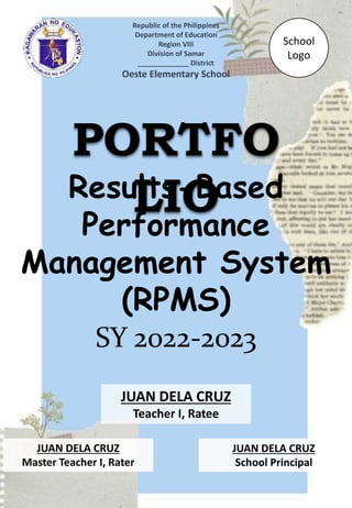 RPMS PORTFOLIO FOR TEACHERS I-III (SY 2022-2023) With, 57% OFF