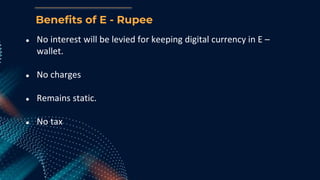 E - Rupee and E - Token Landscape (1).pptx | Credit Cards | Personal Debt