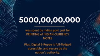 E - Rupee and E - Token Landscape (1).pptx | Credit Cards | Personal Debt