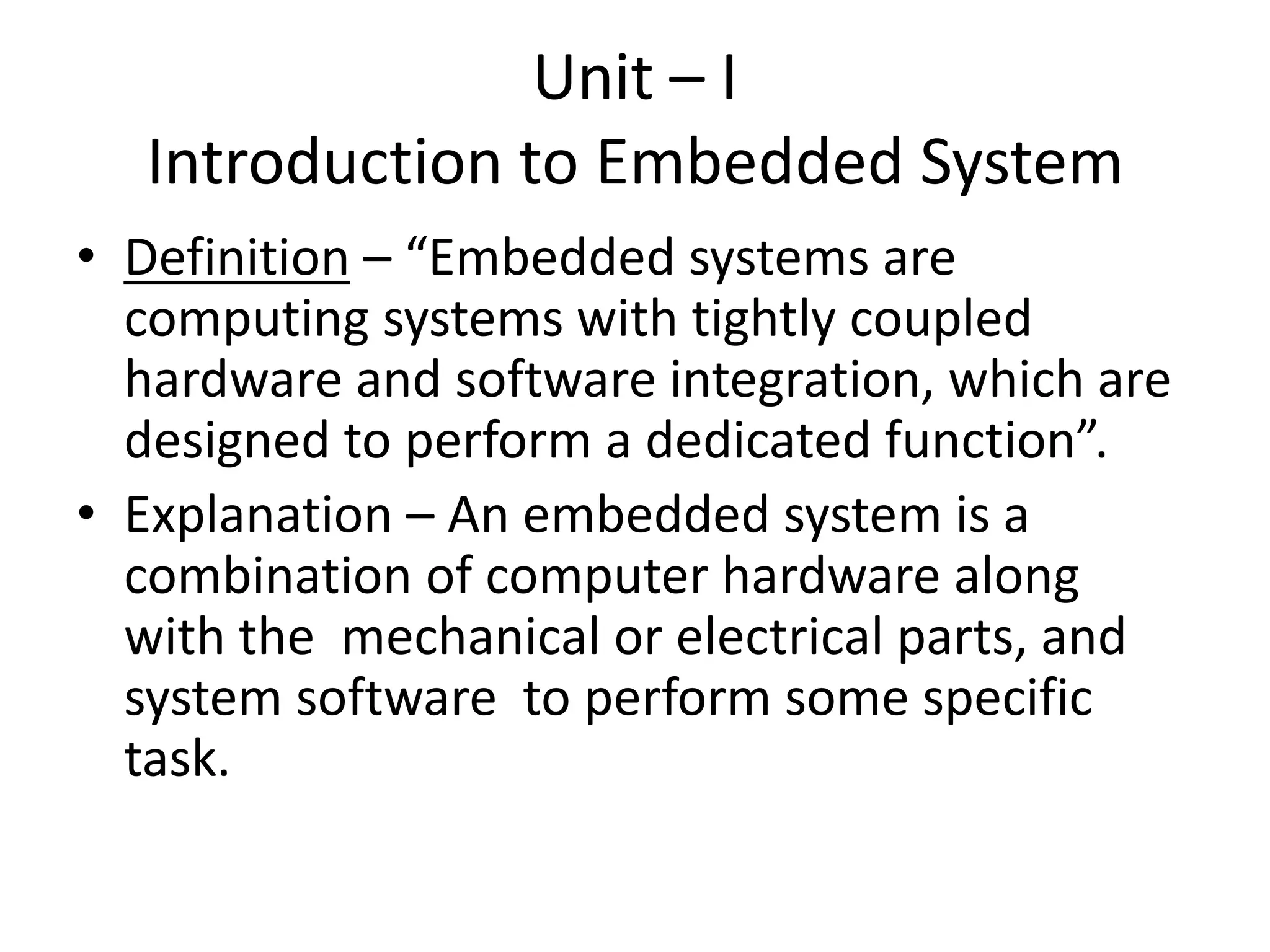 Embedded System | PPTX | Operating Systems | Computer Software and ...