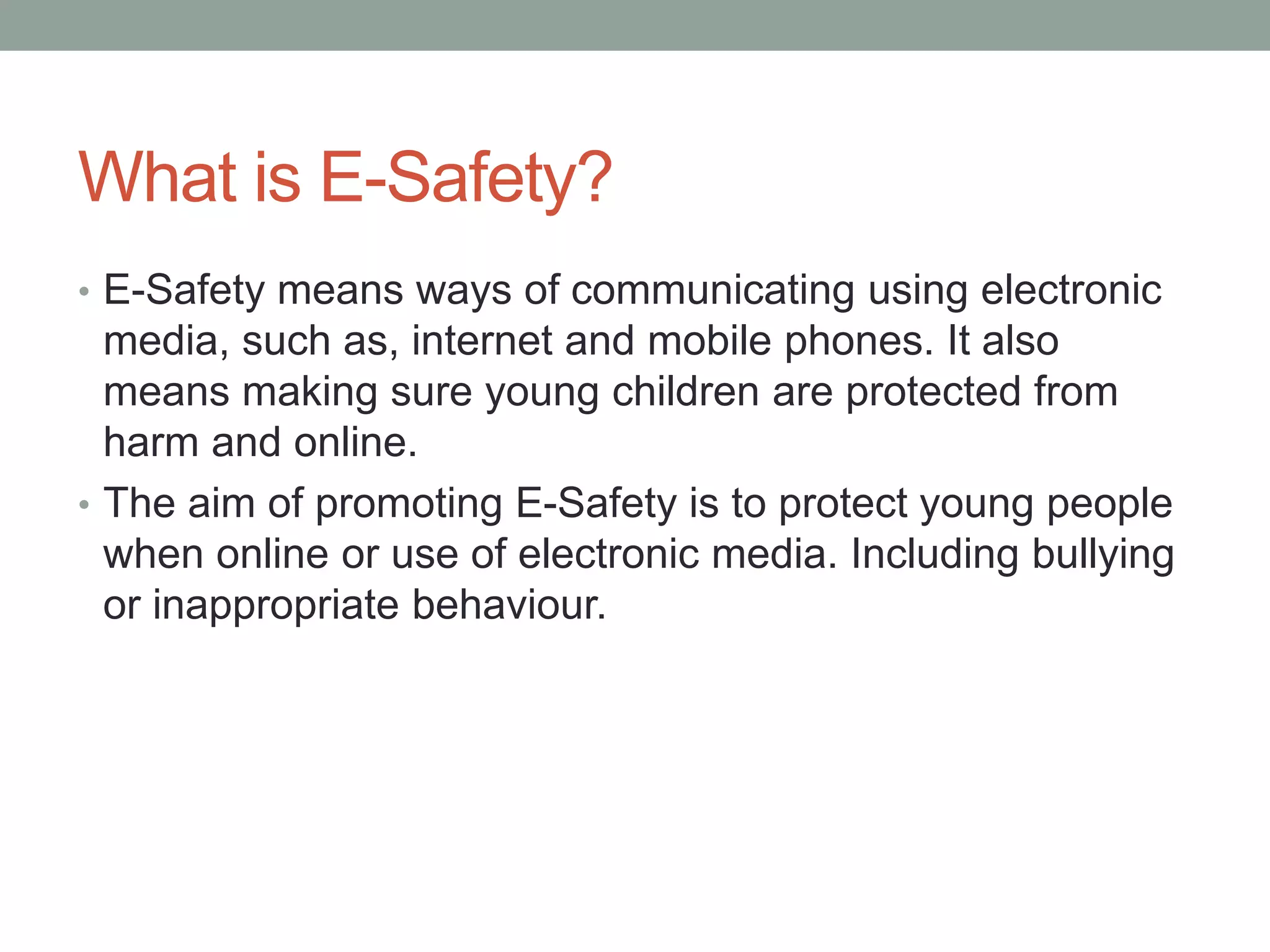 E safety | PPT