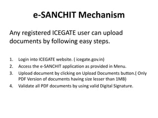E sanchit | PPT